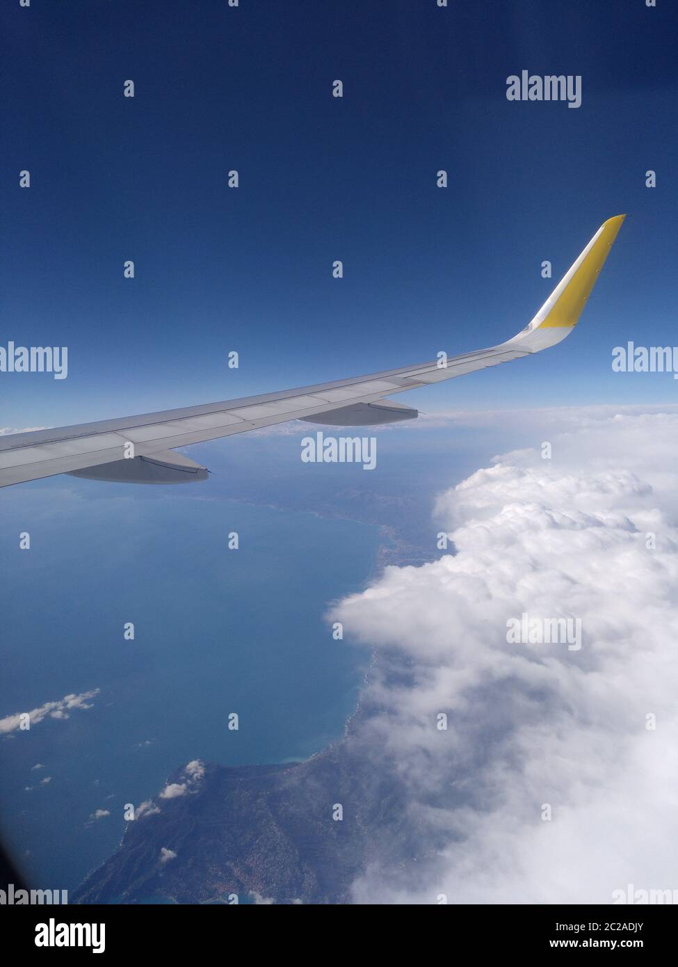 The view from the window of the plane Stock Photo - Alamy