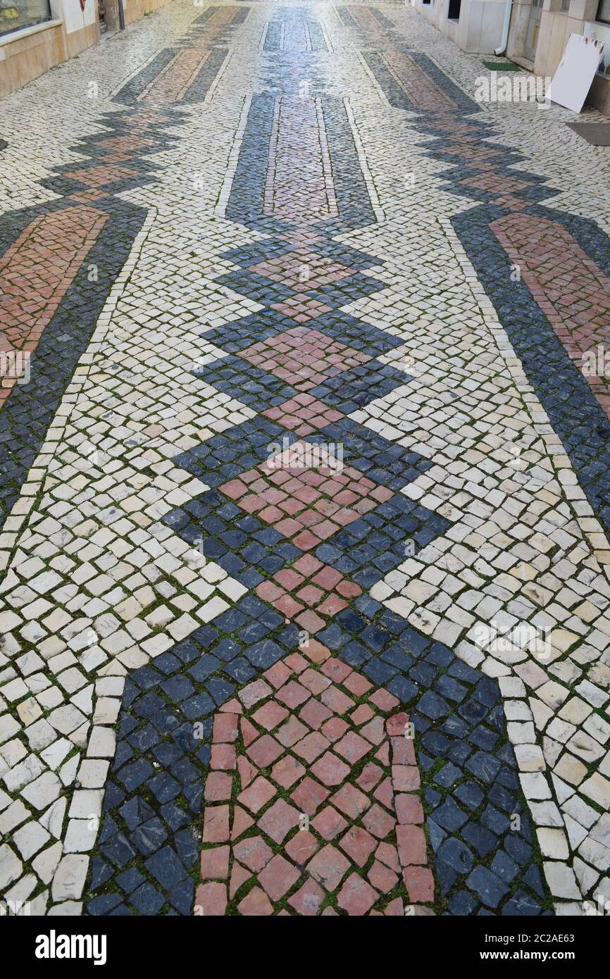 Typical pavement in Portugal, Europe Stock Photo - Alamy