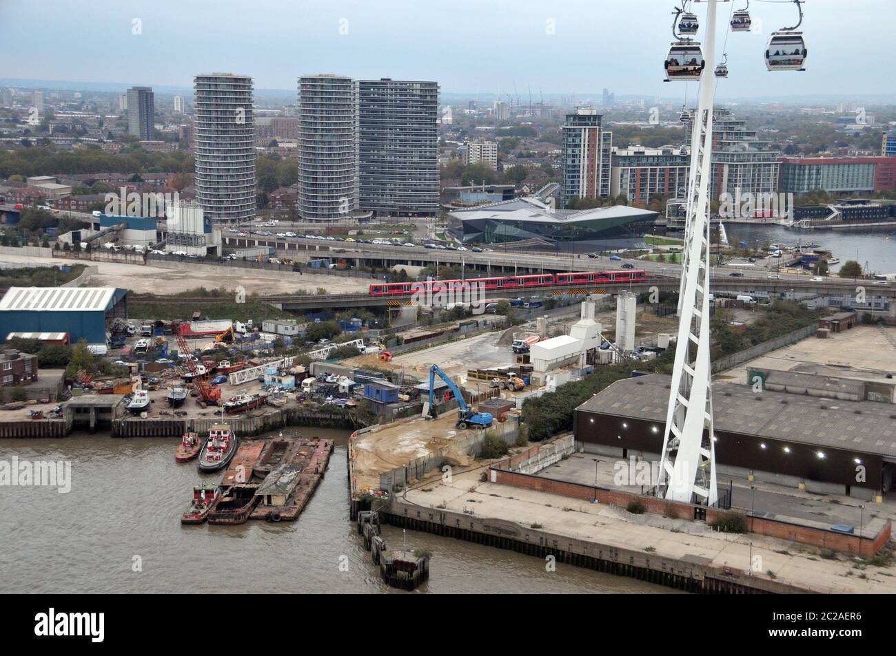 Cable Car in London Stock Photo - Alamy