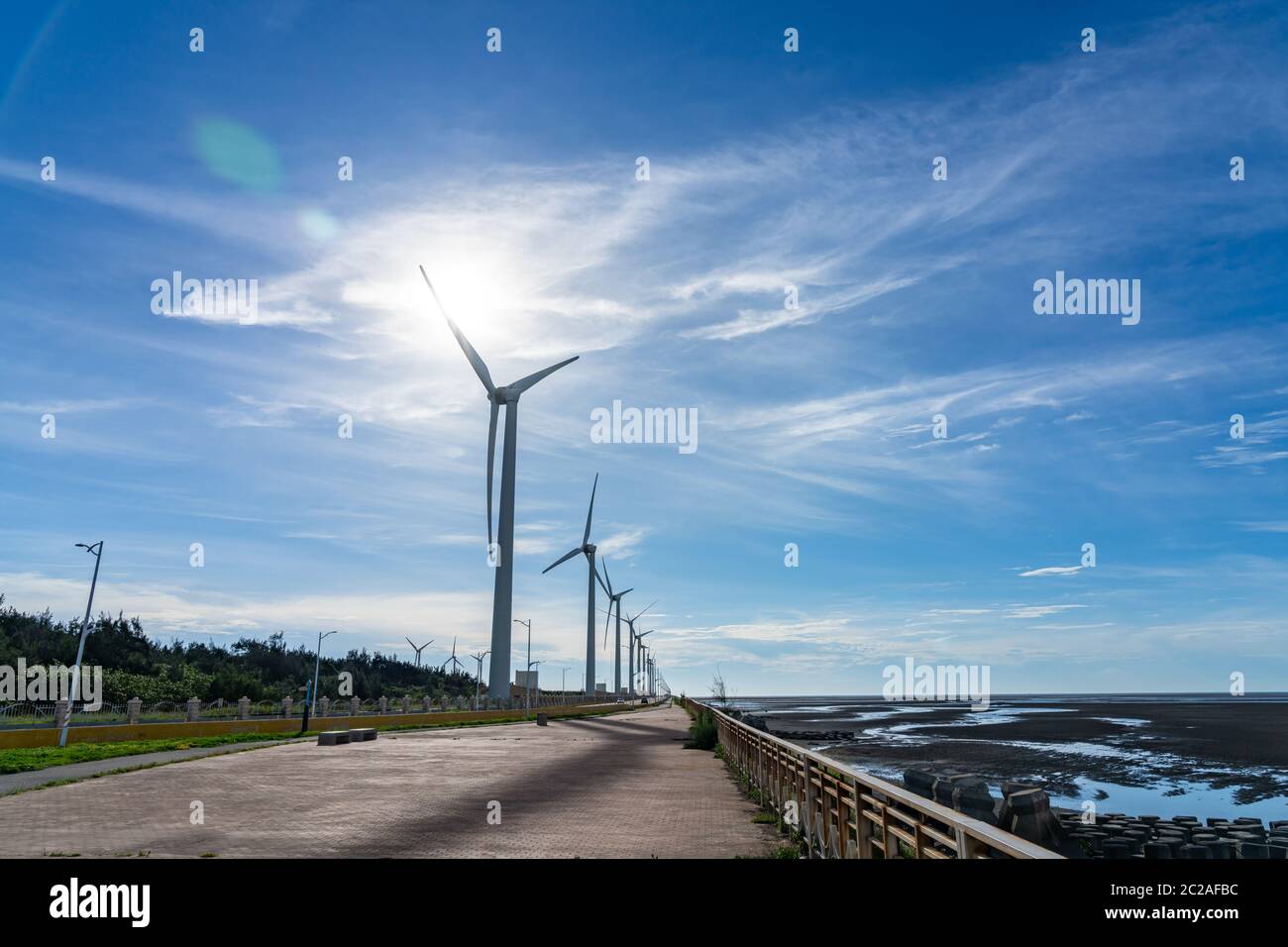 Gaomei wetland landscape bridge hi-res stock photography and images - Alamy