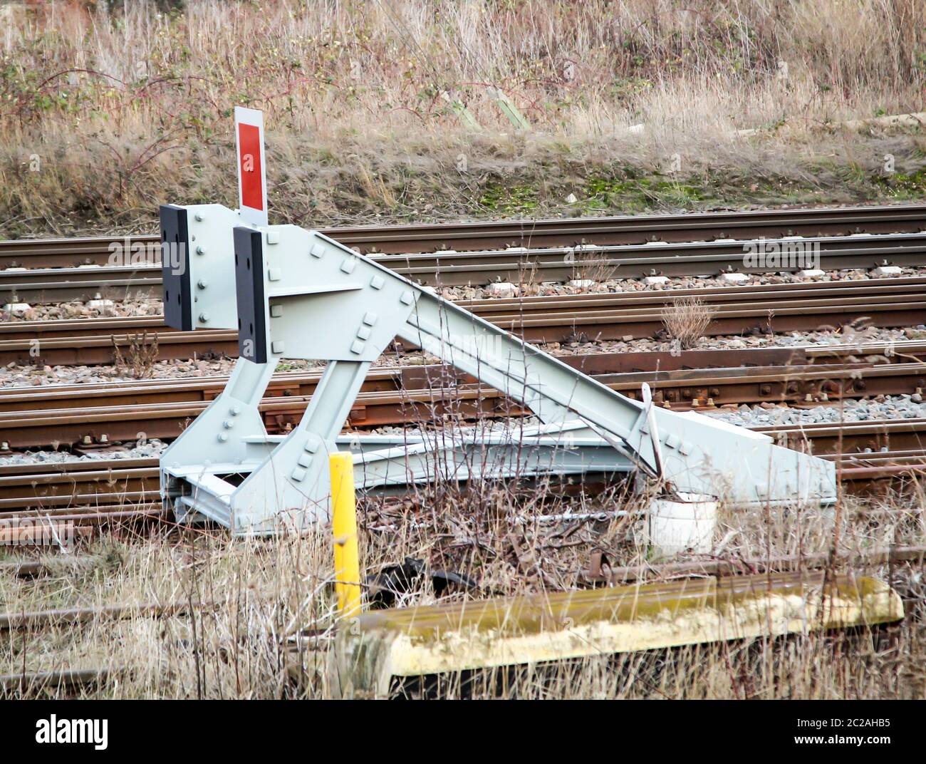 bouncing on a railroad track Stock Photo - Alamy