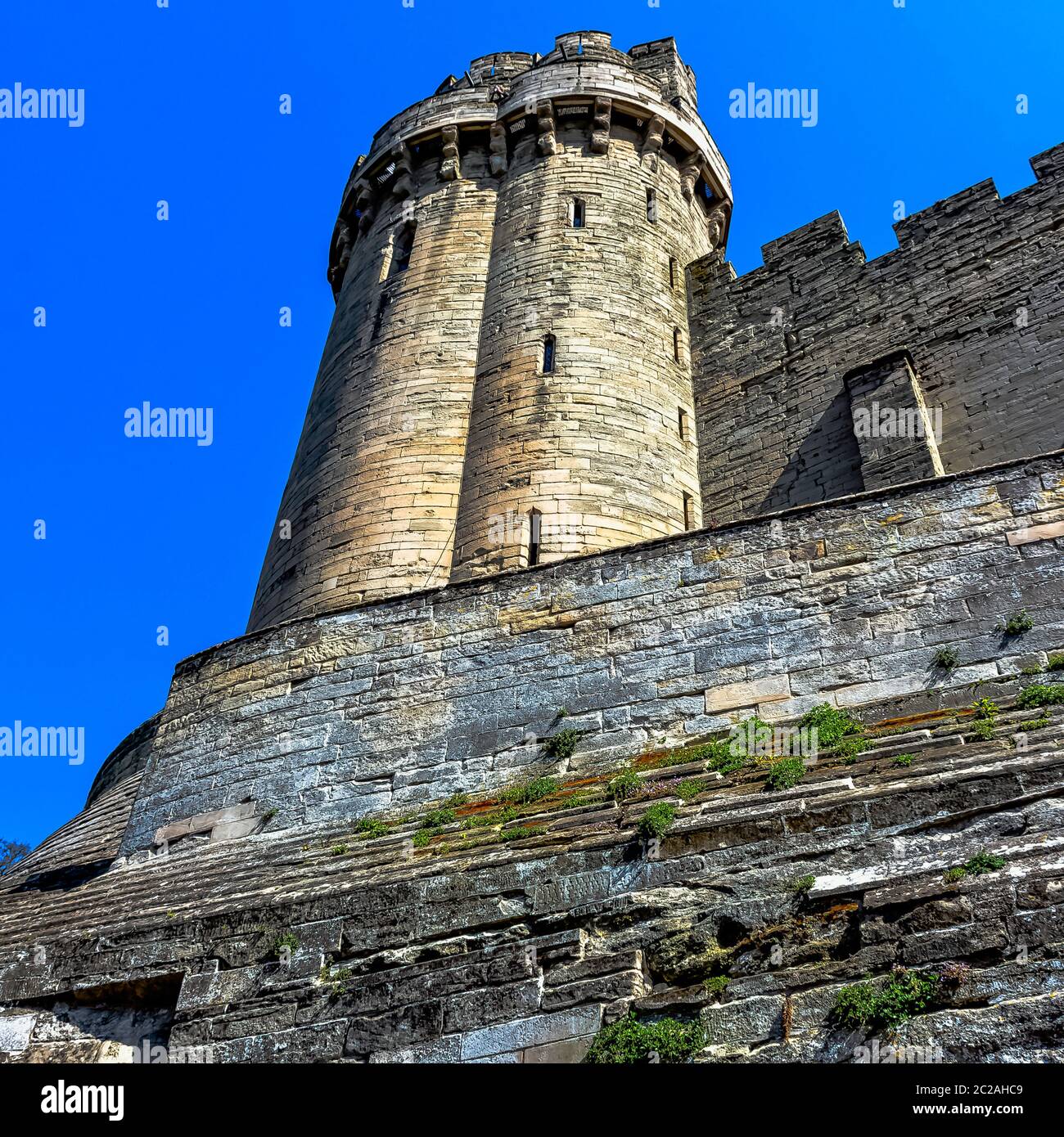 Warwick Castle - Caesar's Tower in Warwick Stock Photo - Alamy