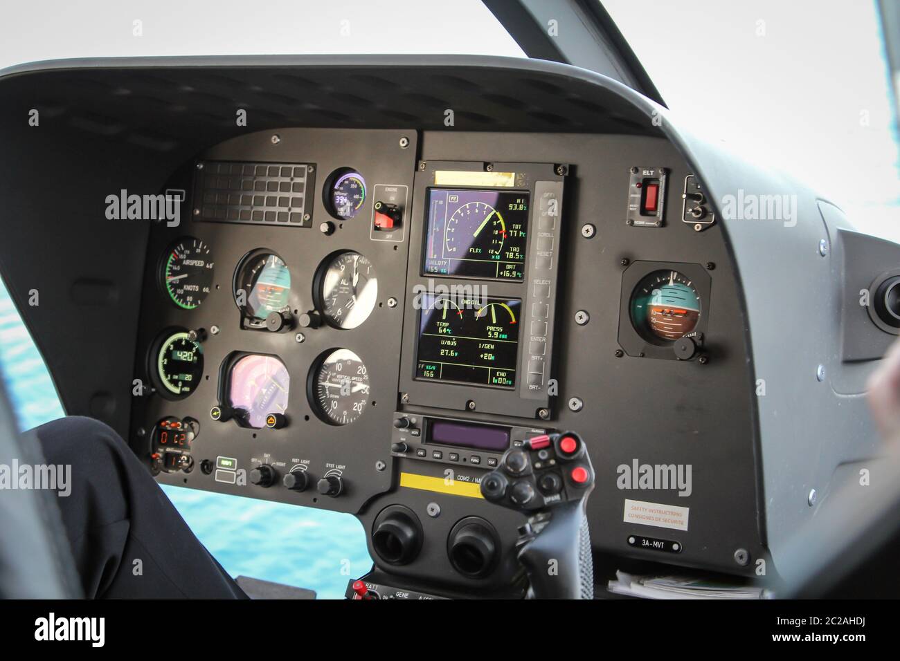 cockpit of a helicopter Stock Photo - Alamy
