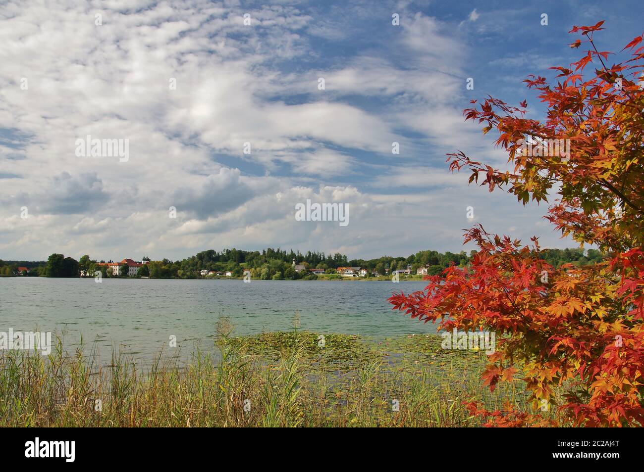 "Klostersee" (Monastery lake) and "Kloster Seeon" (Monastery Seeon ...