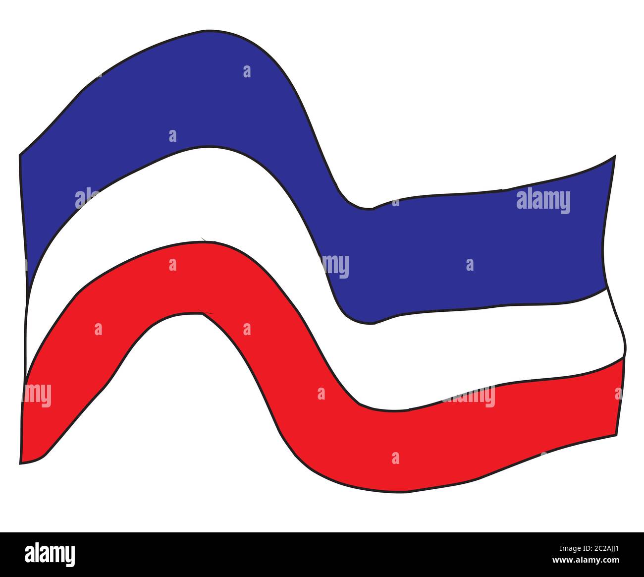 A red white and blue flag color in abstract on white Stock Photo - Alamy