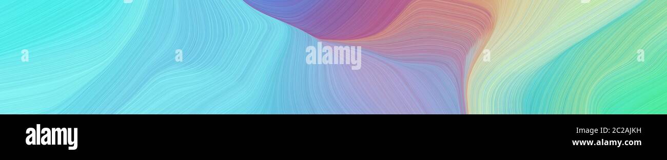 landscape orientation graphic with waves. elegant curvy swirl waves ...