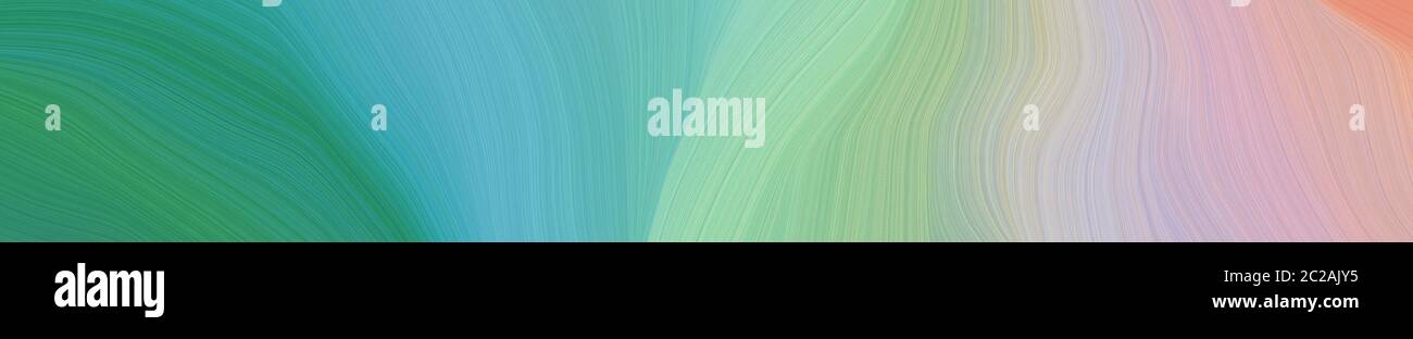 wide colored background banner with ash gray, sea green and medium aqua ...