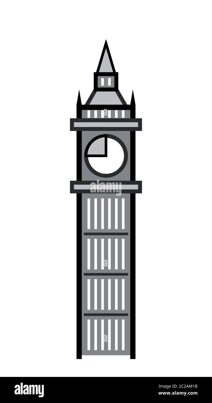 The great clock tower and its bell Stock Photo - Alamy