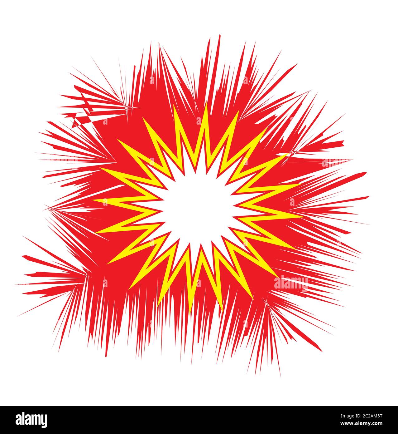 A cartoon comic blast isolated on a white background Stock Photo - Alamy