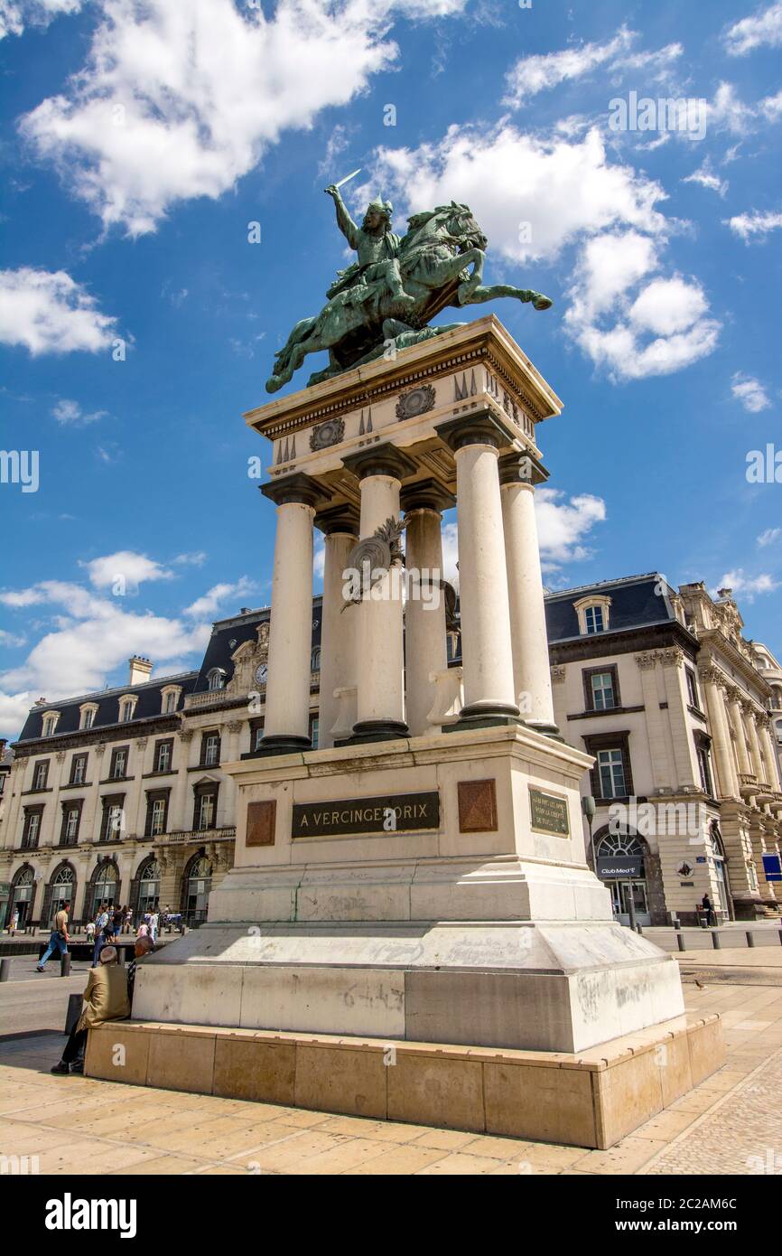 Statue of Vercingetorix in Place de Jaude, Clermont-Ferrand, Puy-de ...