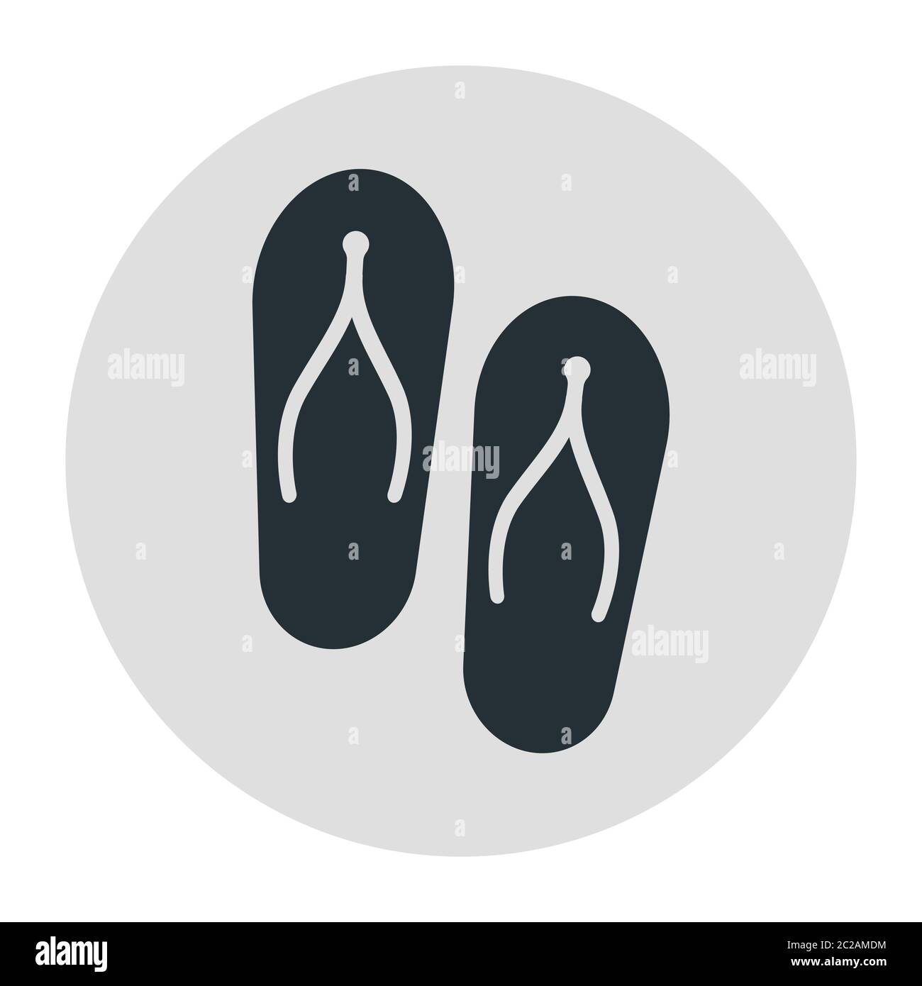 Rubber thong slippers Stock Vector Images - Alamy