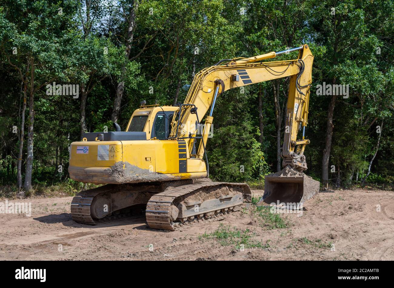 The old excavator Stock Photo - Alamy