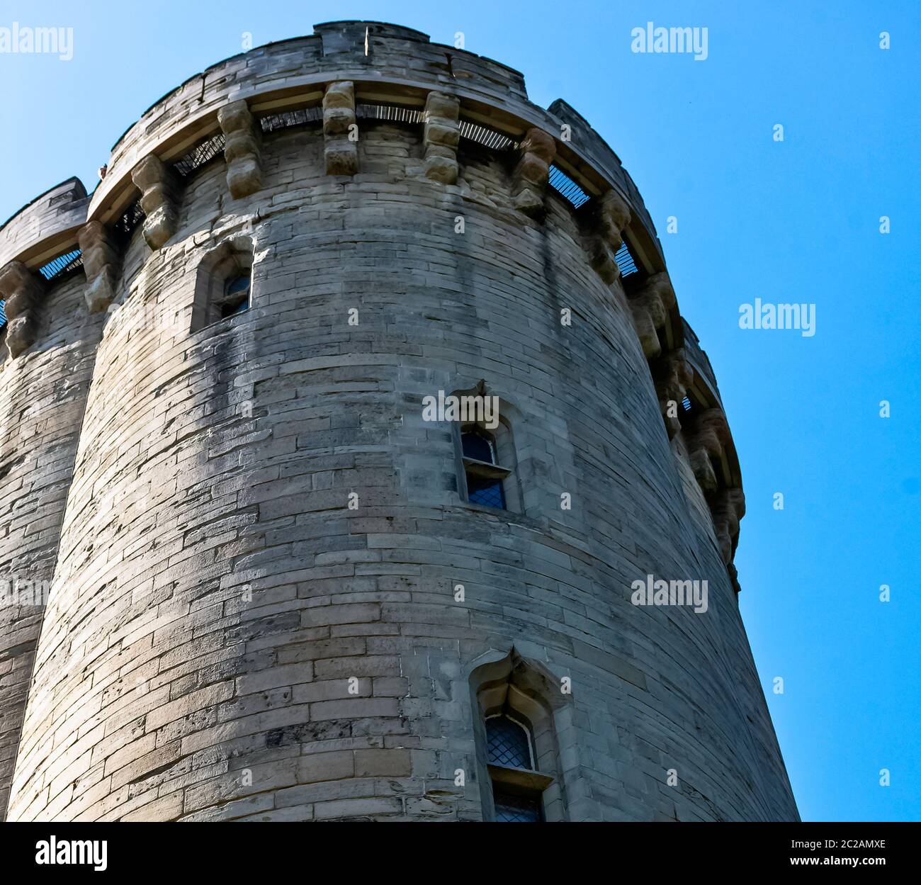 Warwick Castle - Caesar's Tower in Warwick Stock Photo - Alamy