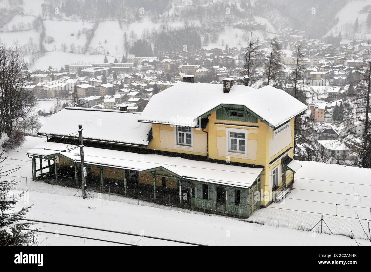 Old railway station in Austria Stock Photo - Alamy