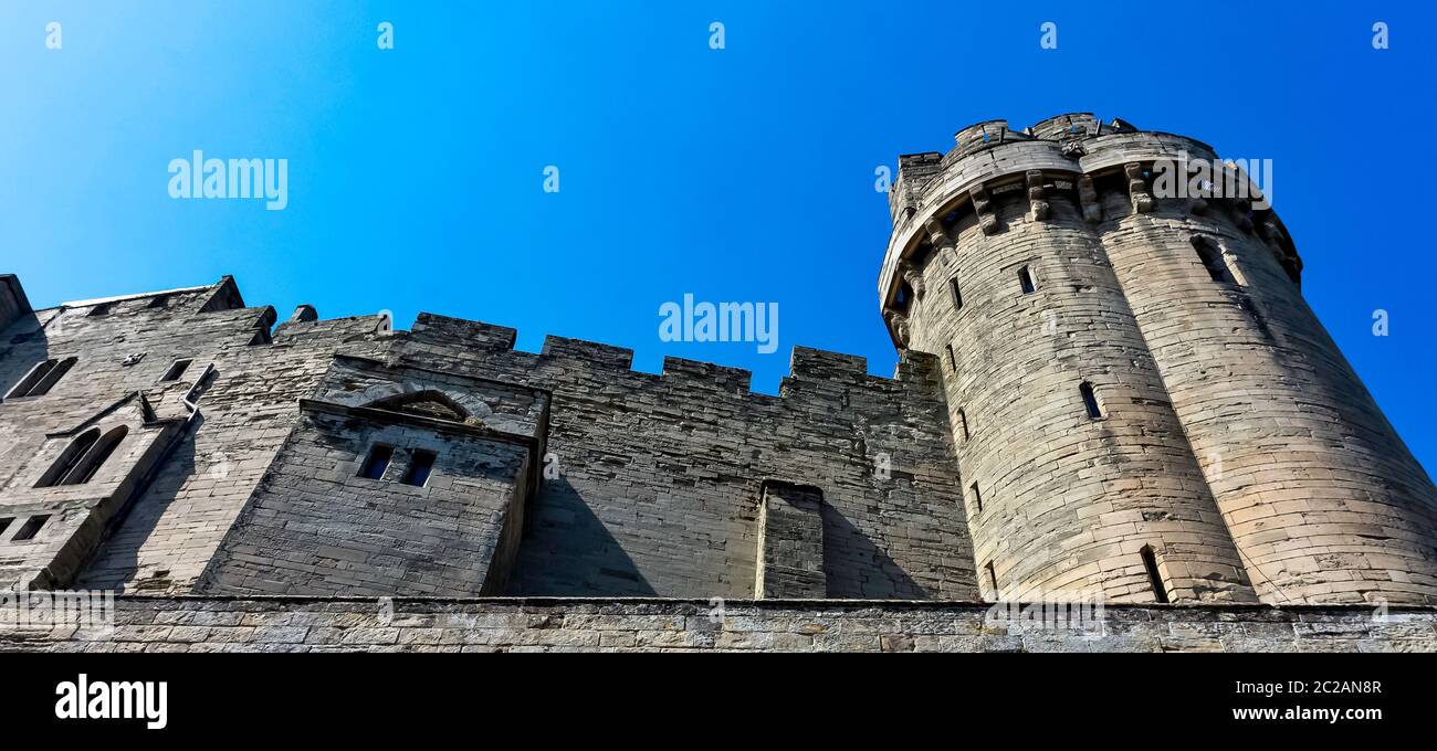 Warwick Castle - Caesar's Tower in Warwick Stock Photo - Alamy