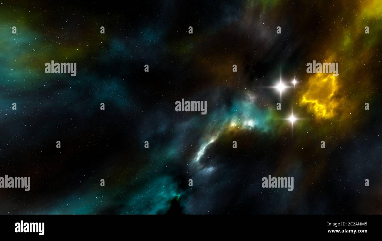 Yellow nebula hi-res stock photography and images - Alamy