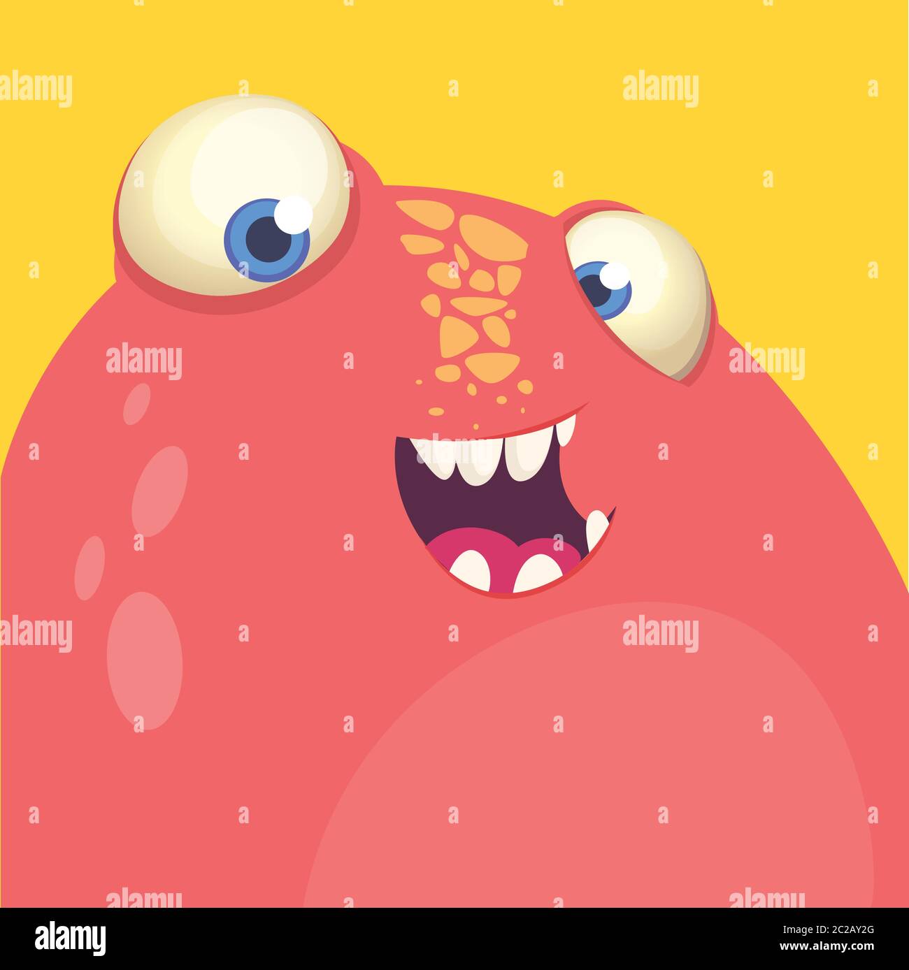 Red monster face avatar Stock Vector Image & Art - Alamy