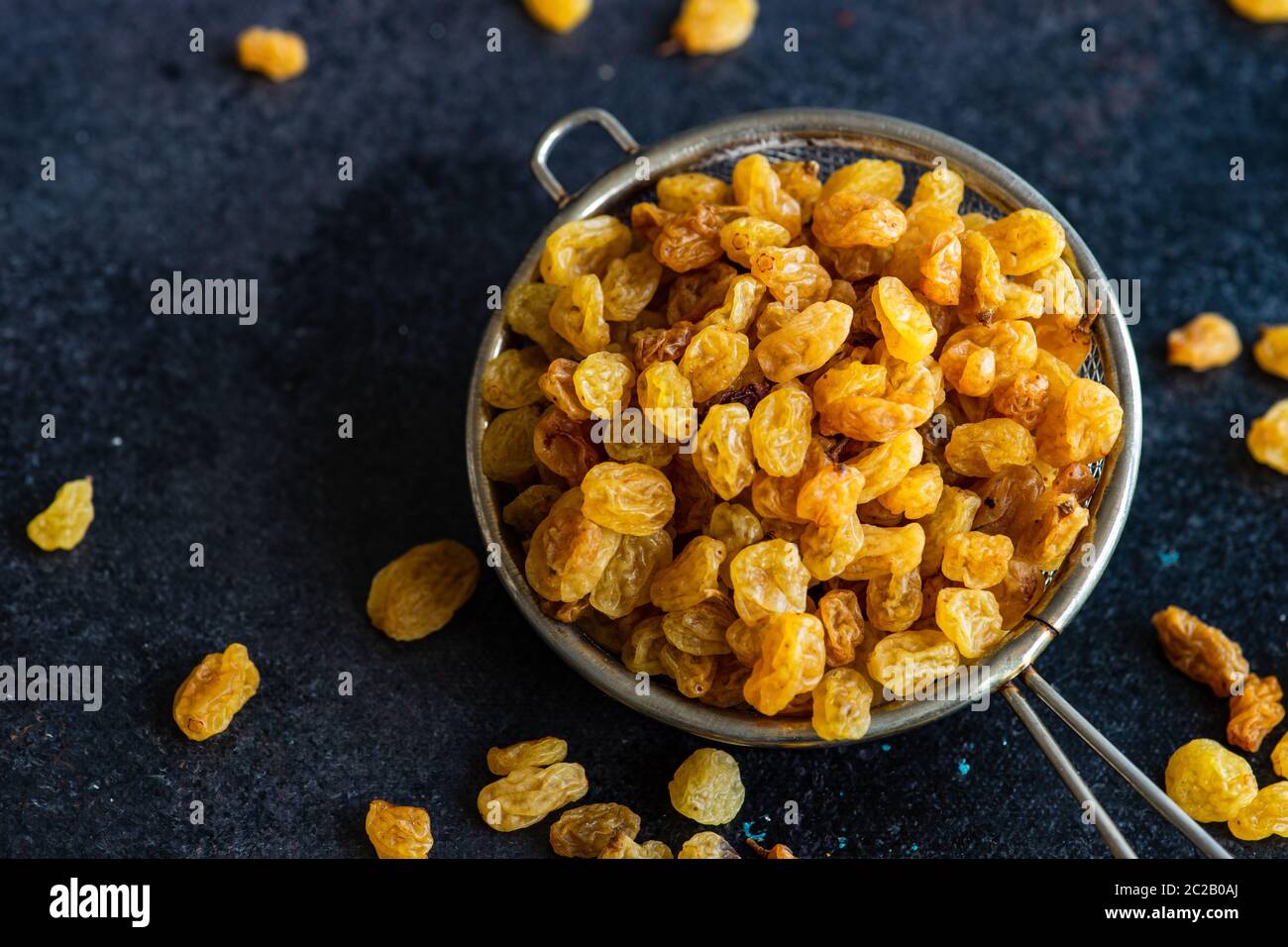 Cooking concept with raisins Stock Photo - Alamy