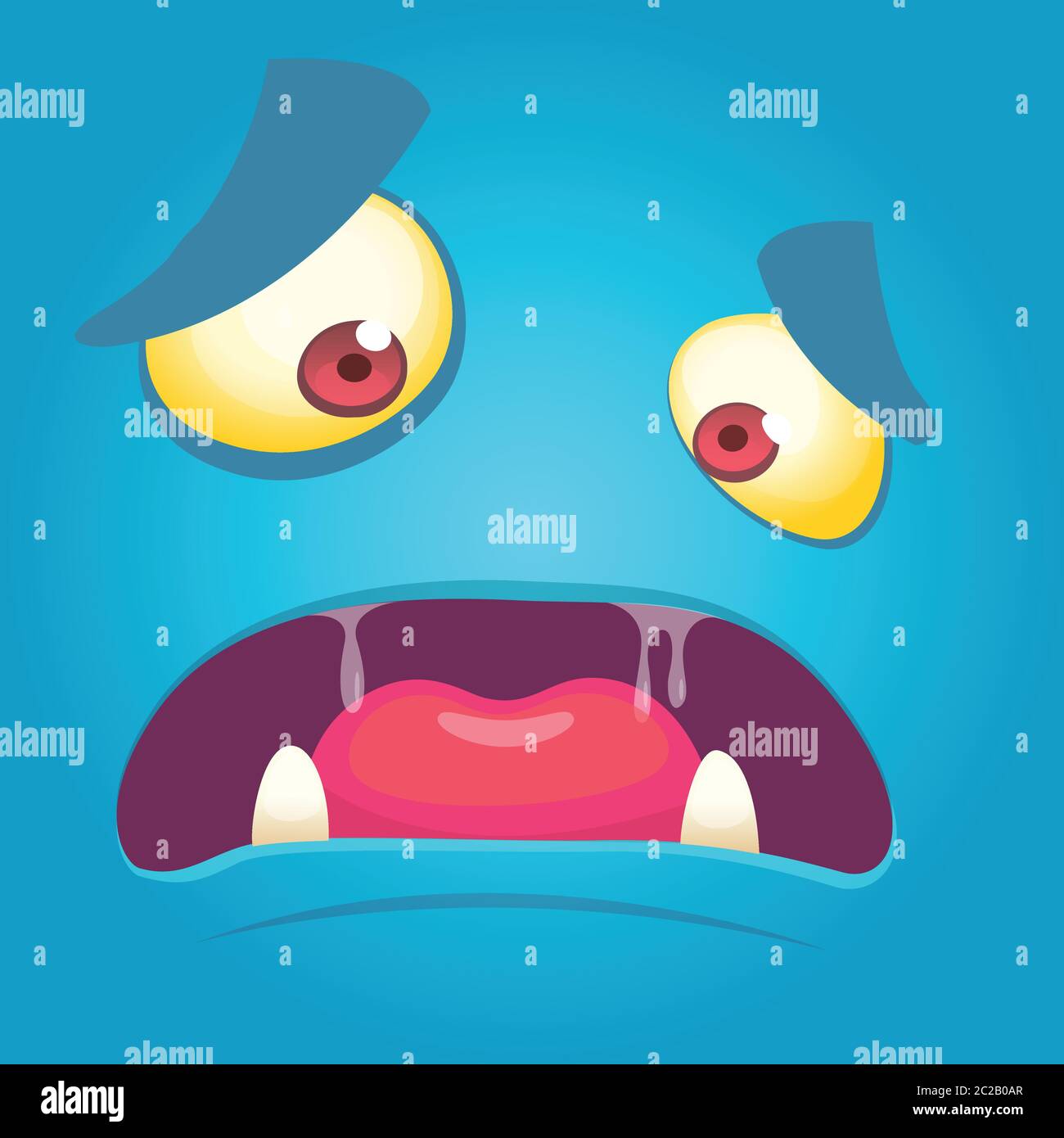 Cartoon monster face Stock Vector Image & Art - Alamy