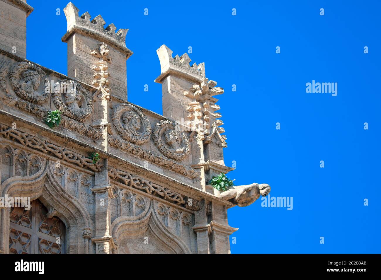 stone gargoyle at the castle , details of Gothic architecture Stock ...