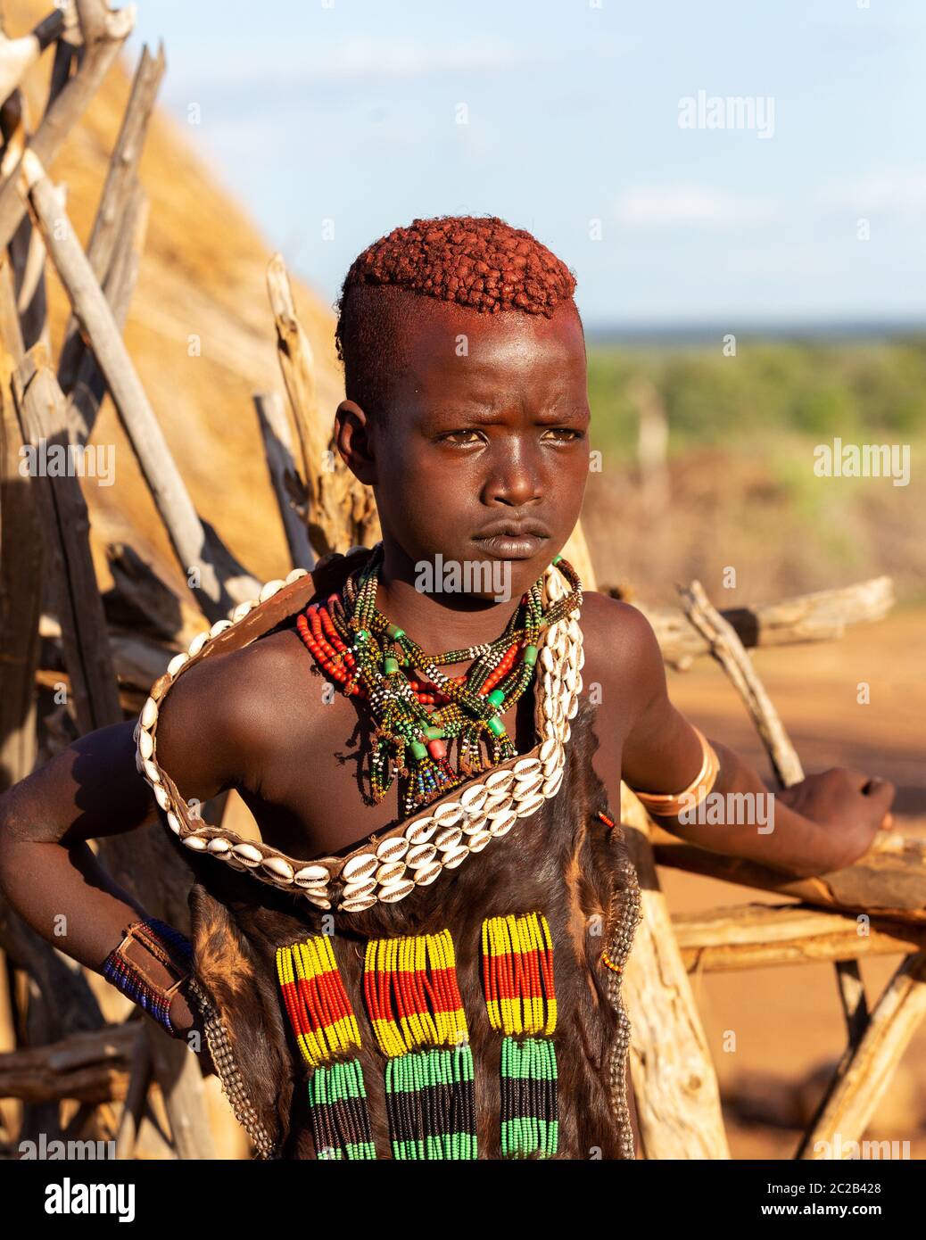 Hamar Tribe of the Omo River Valley, Southwestern Ethiopia Stock Photo ...
