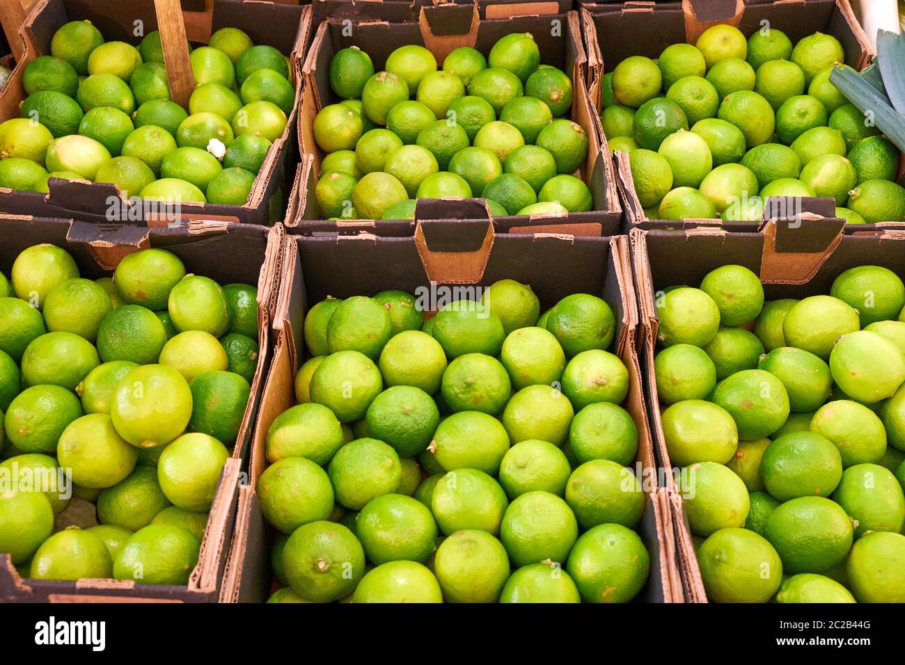 Sliced fresh lemons limes hi-res stock photography and images - Alamy