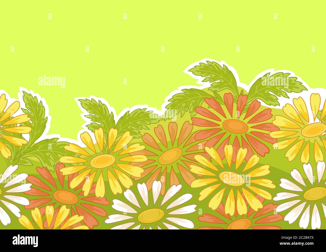 Seamless Floral Pattern Stock Photo - Alamy