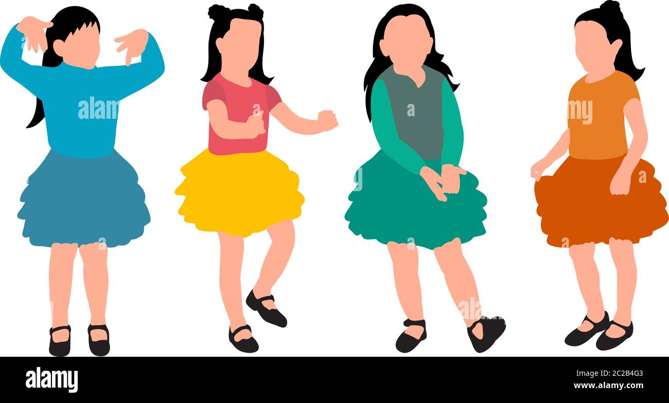 child, girl, set Stock Vector Image & Art - Alamy