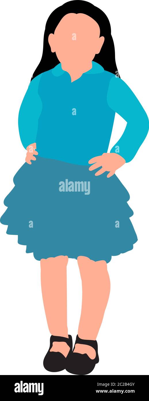 faceless child, girl Stock Vector Image & Art - Alamy