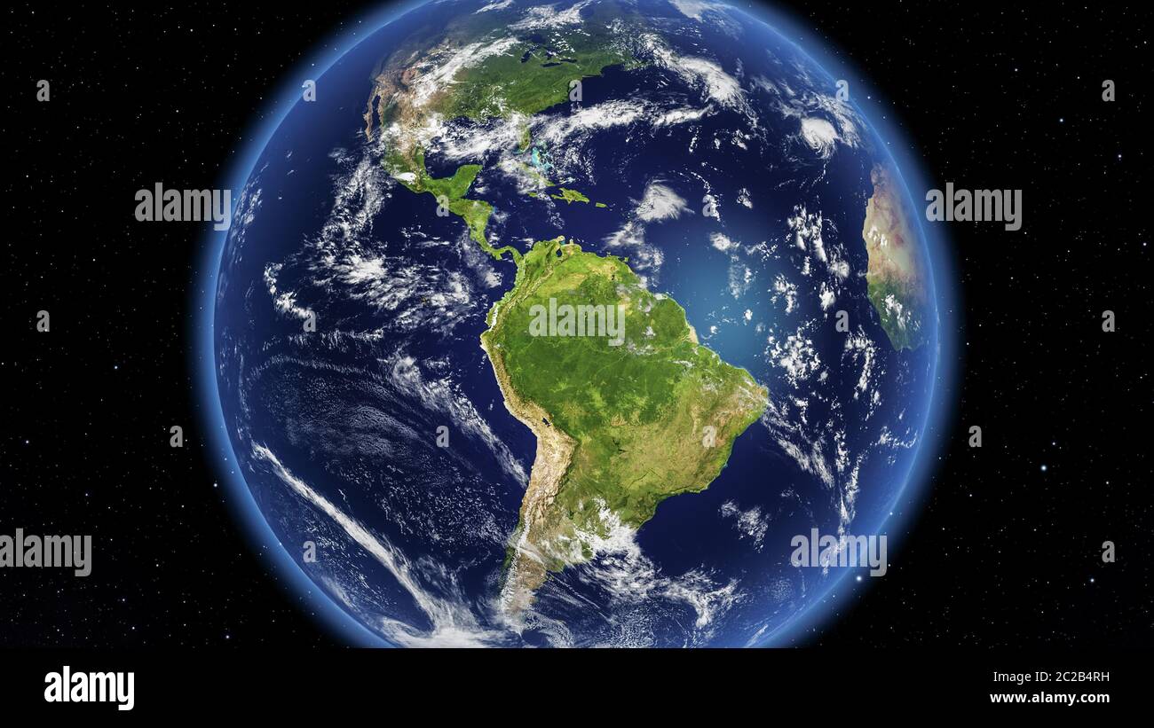 Planet Earth done with NASA textures Stock Photo - Alamy