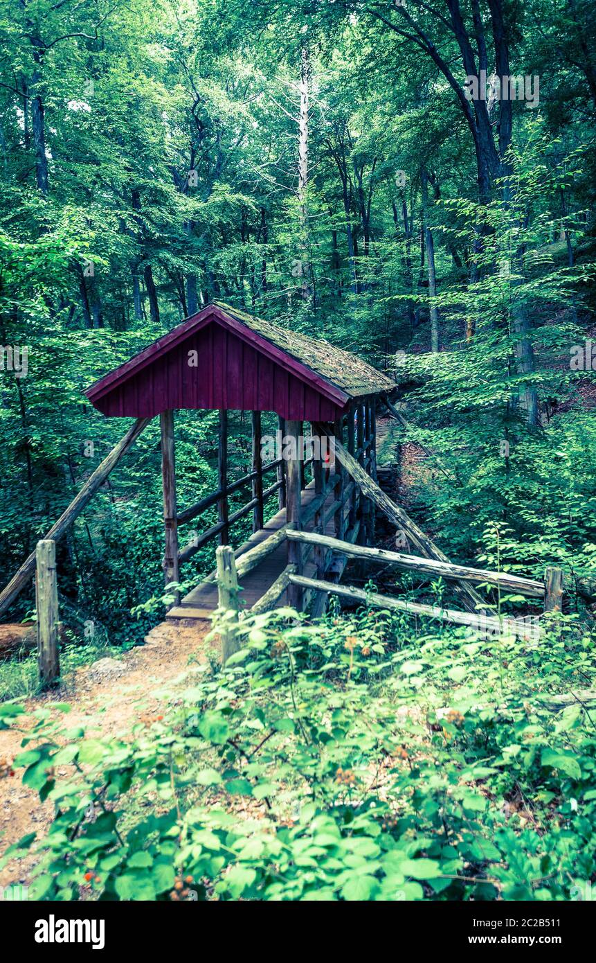 Medieval covered wooden bridge hi-res stock photography and images - Alamy