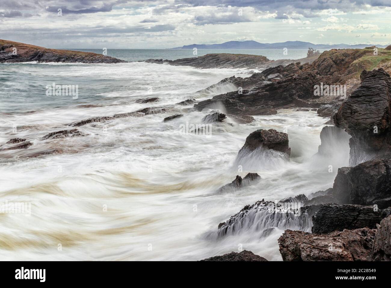 view of the cost in the north of spain Stock Photo - Alamy