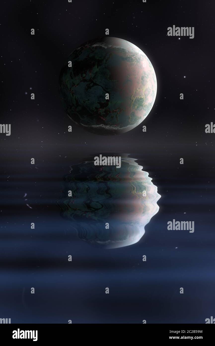 Water planet fantasy hi-res stock photography and images - Alamy