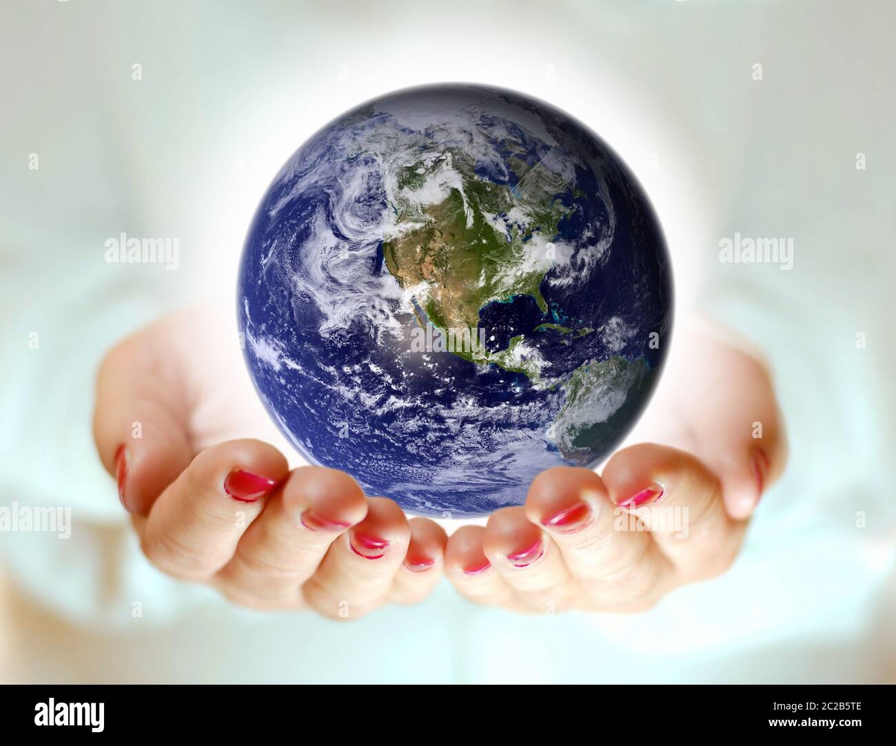 world in hand Stock Photo - Alamy