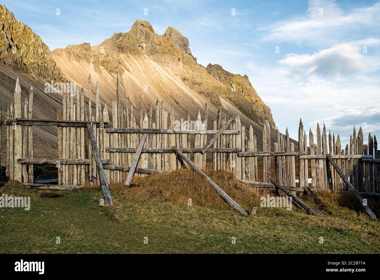 Stokksnes viking village, Iceland Stock Photo - Alamy