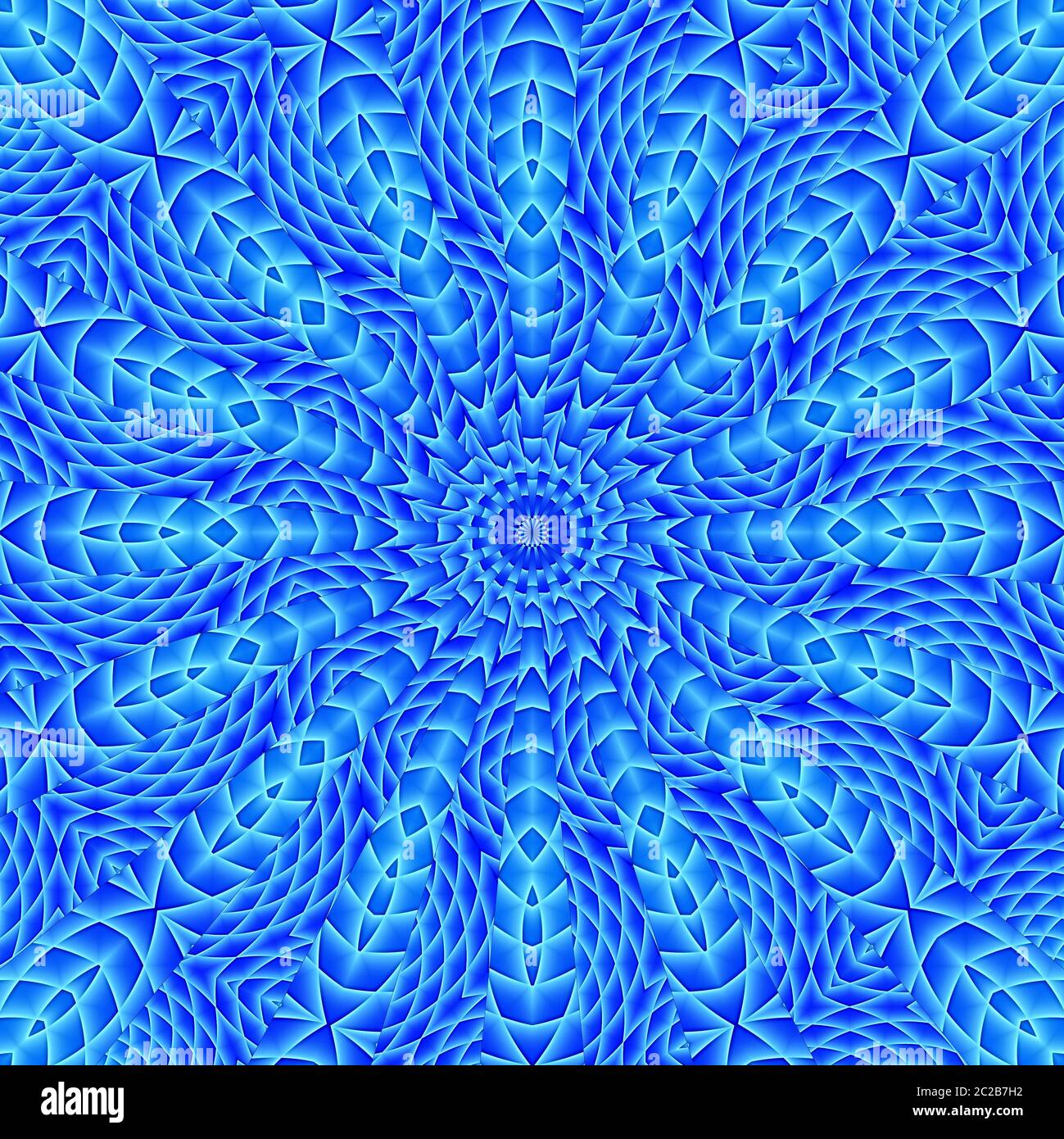 concentric symmetrical pattern texture in shades of blue and turquoise ...