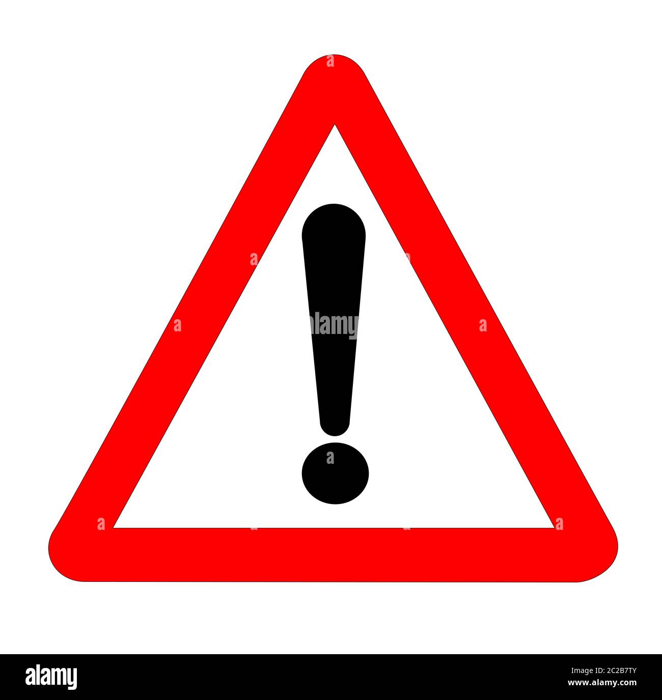 Red triangle exclamation mark Cut Out Stock Images & Pictures - Alamy