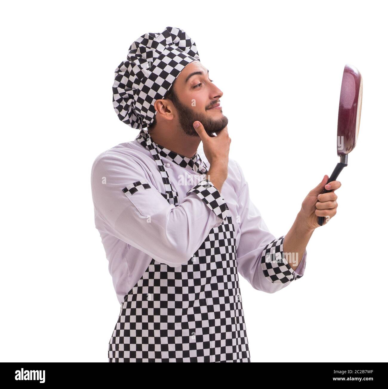 Male cook isolated on the white background Stock Photo - Alamy
