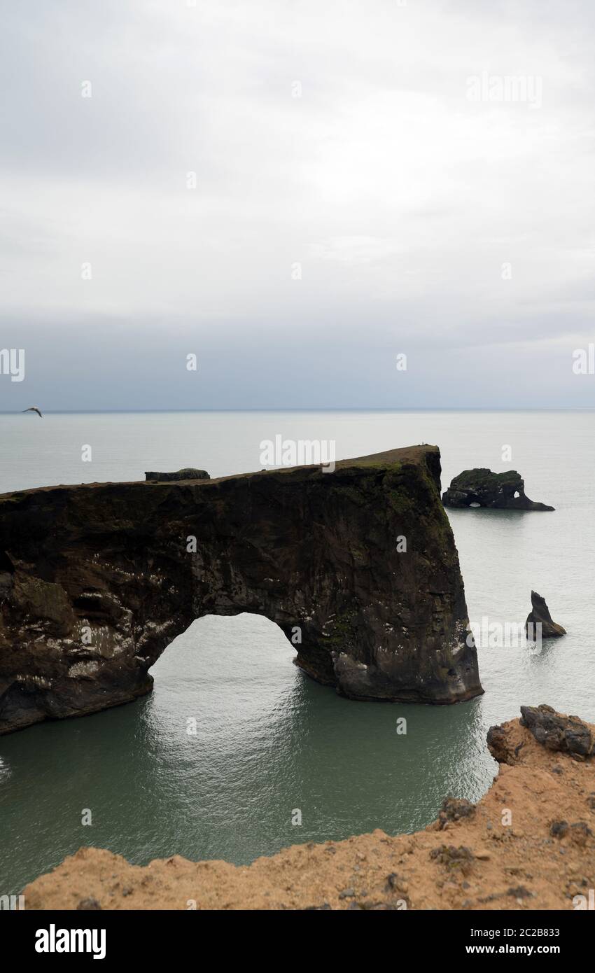 Rock Gate at Dyrholaey, Iceland Stock Photo - Alamy