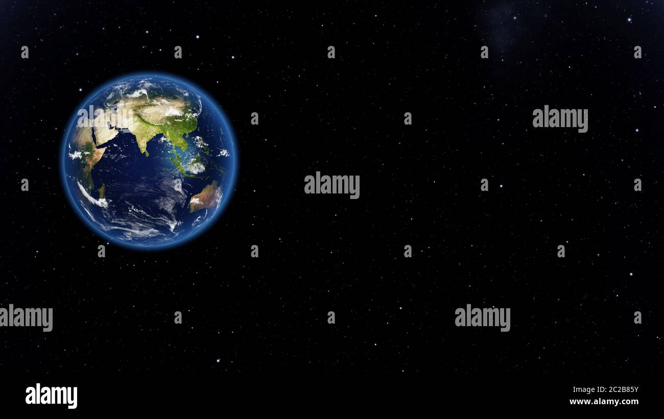 Planet Earth done with NASA textures Stock Photo - Alamy