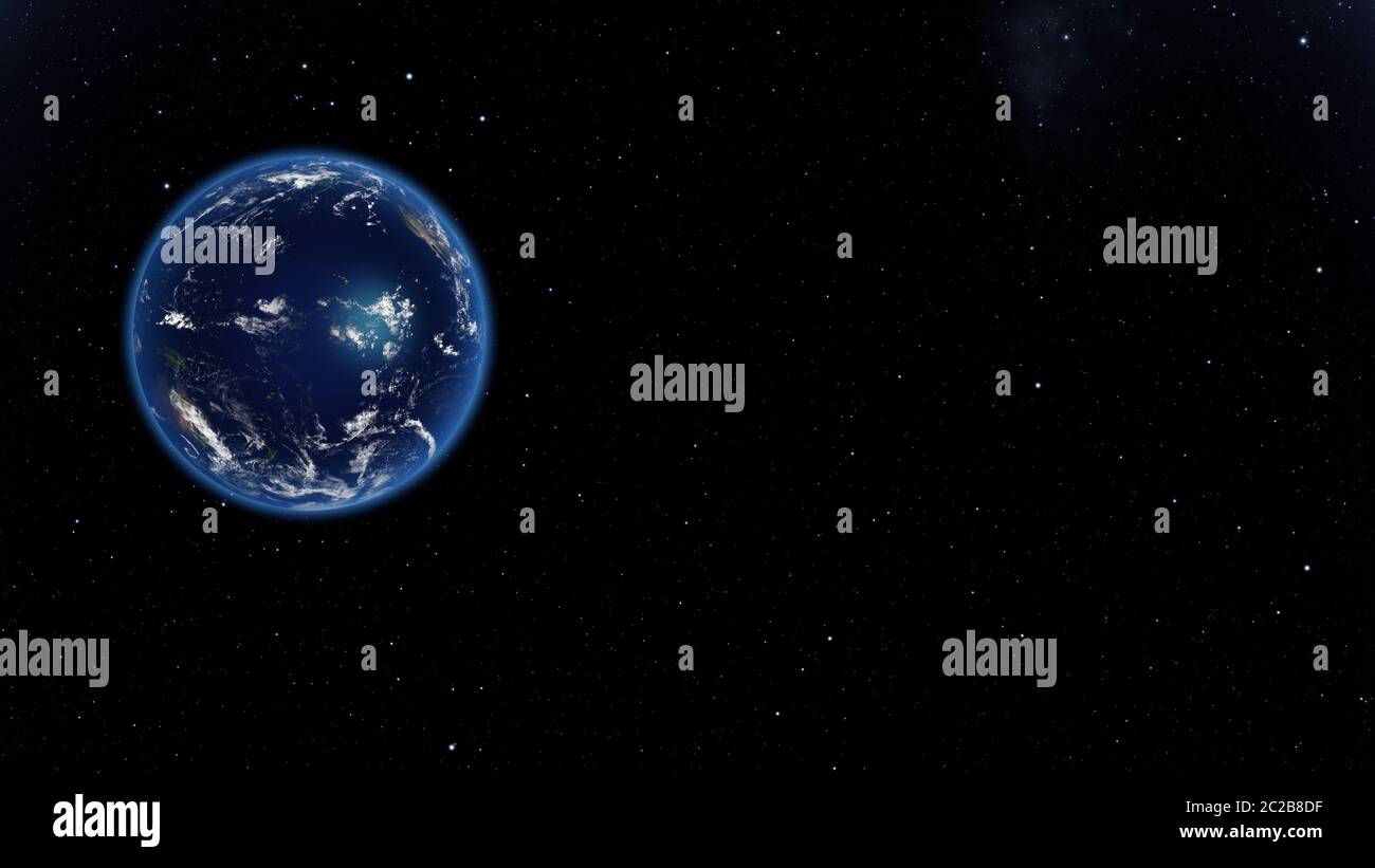 Planet Earth done with NASA textures Stock Photo - Alamy