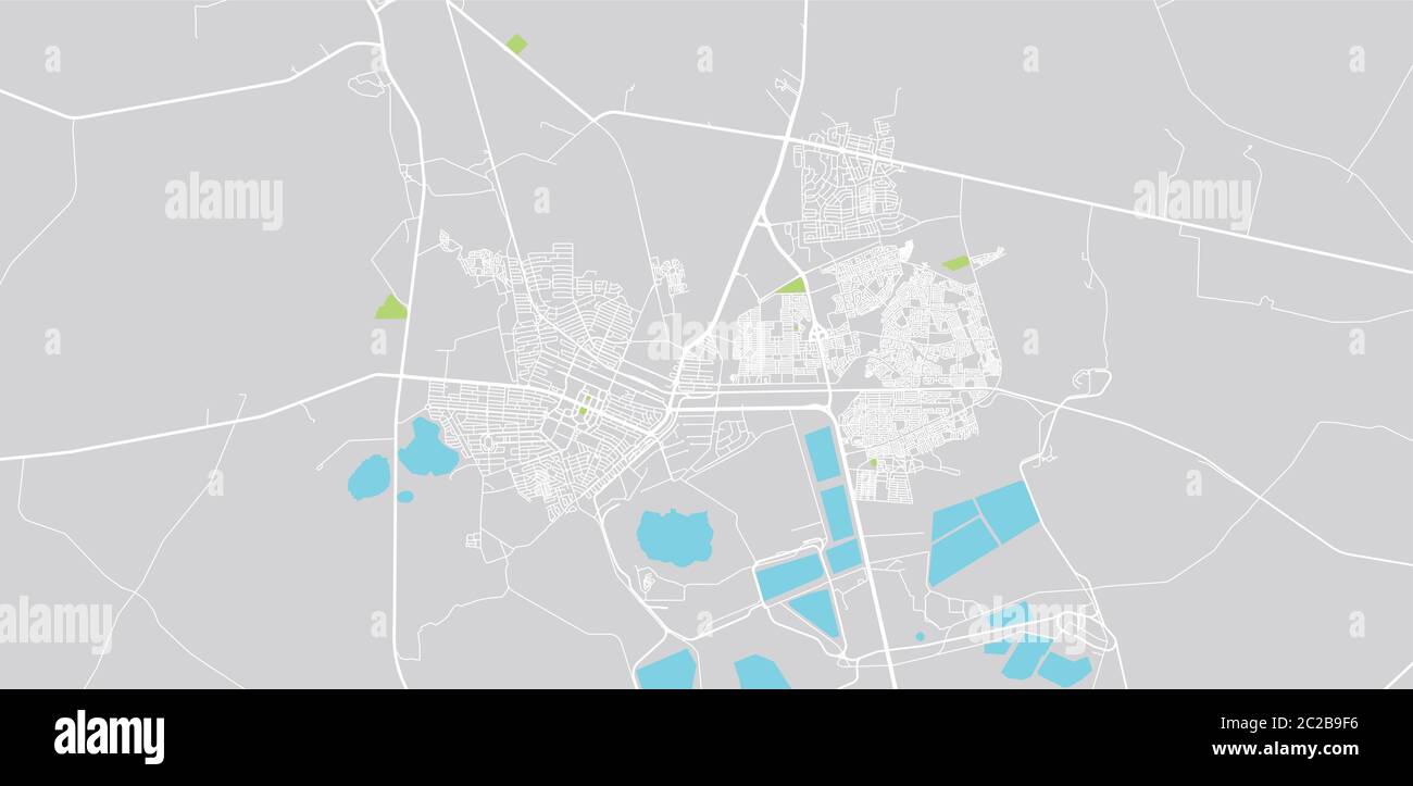 Urban vector city map of Welkom, South Africa Stock Vector Image & Art ...