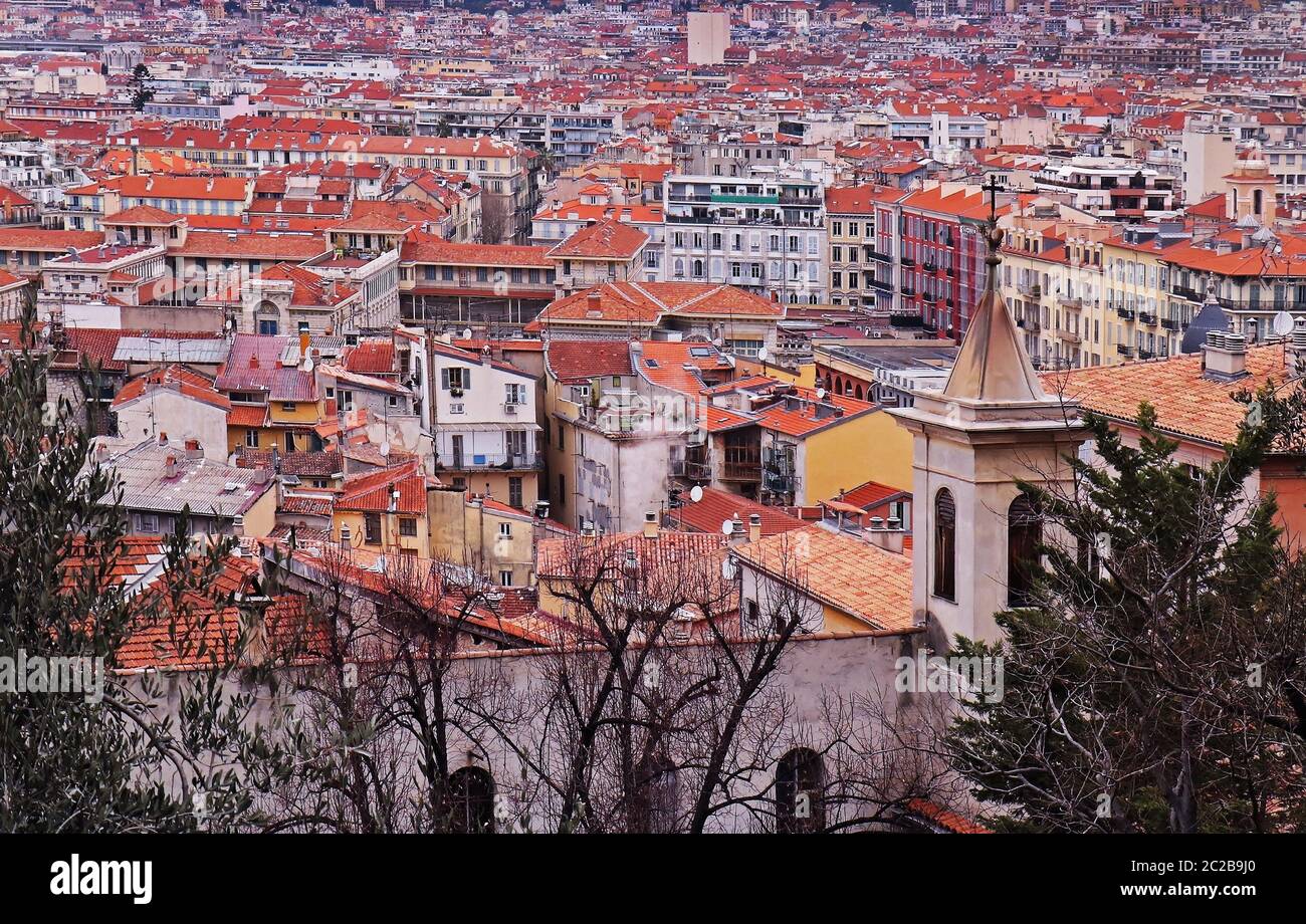 Cityscape architecture of city of Nice in France Stock Photo - Alamy