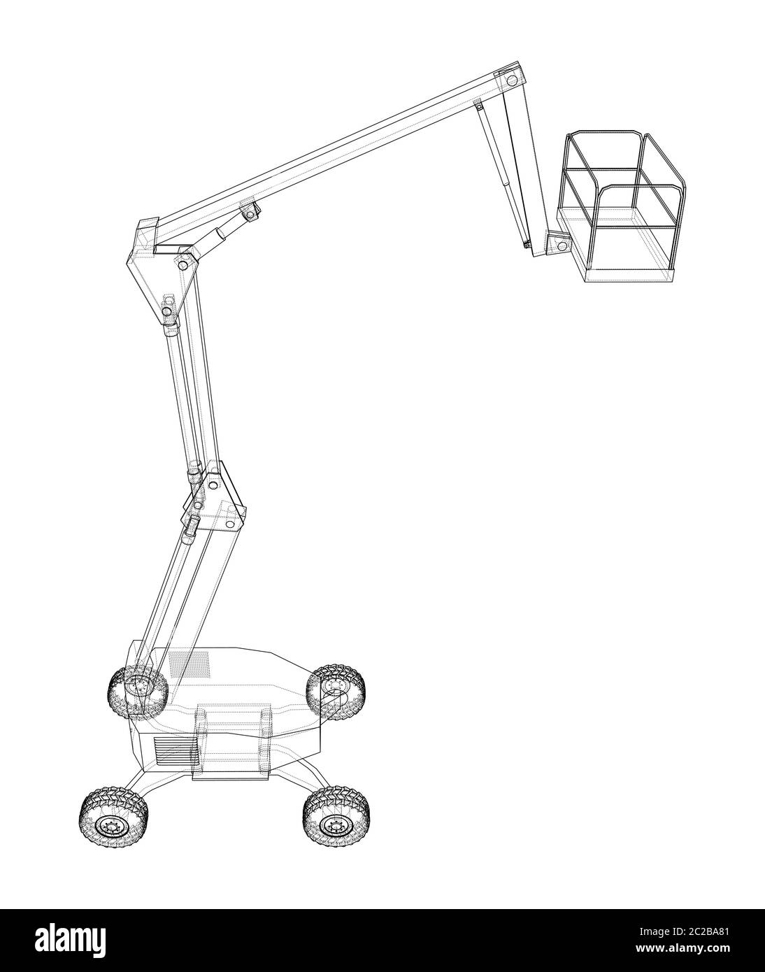 Aerial platform concept outline. Vector Stock Vector Image & Art - Alamy