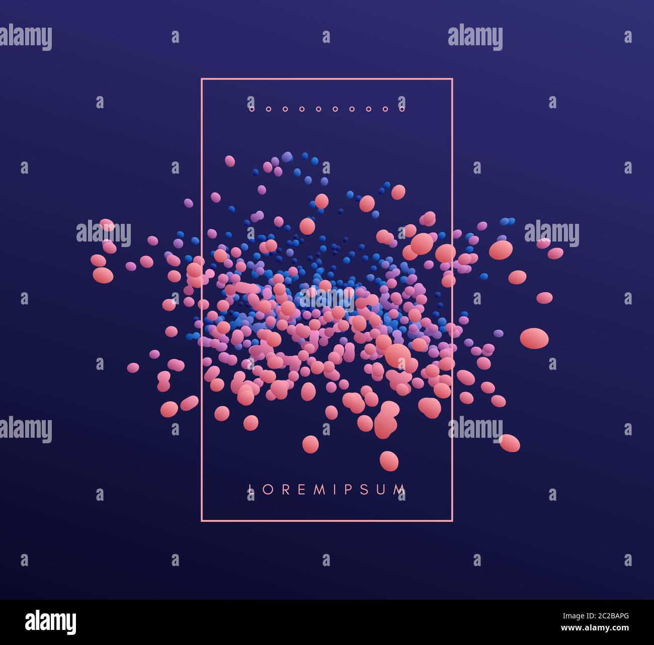 Floating Liquid Blobs Abstract Colorful Banner With Fluid Shapes Futuristic Composition With