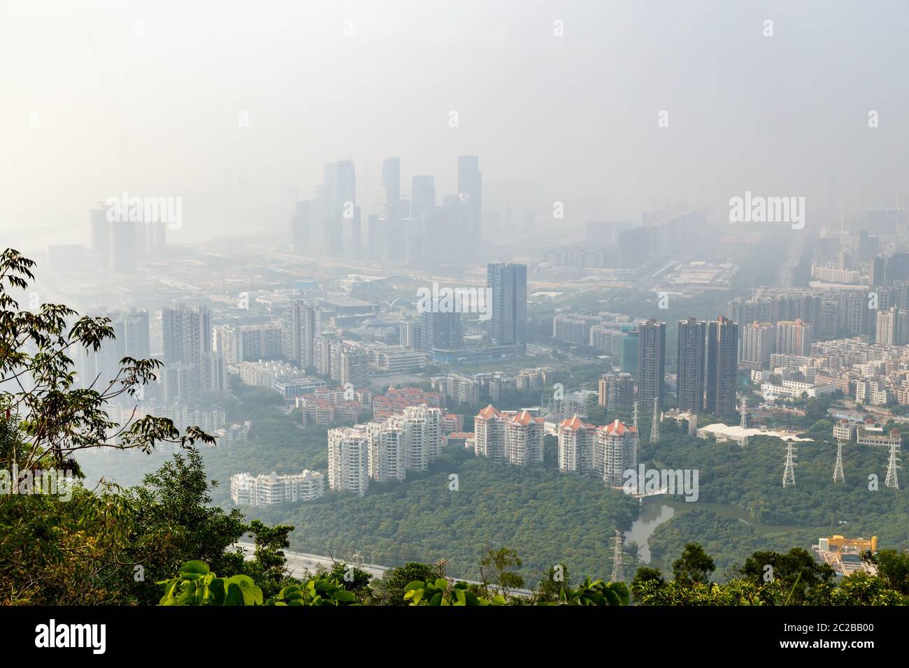 Shenzhen china city aerial view hi-res stock photography and images - Alamy