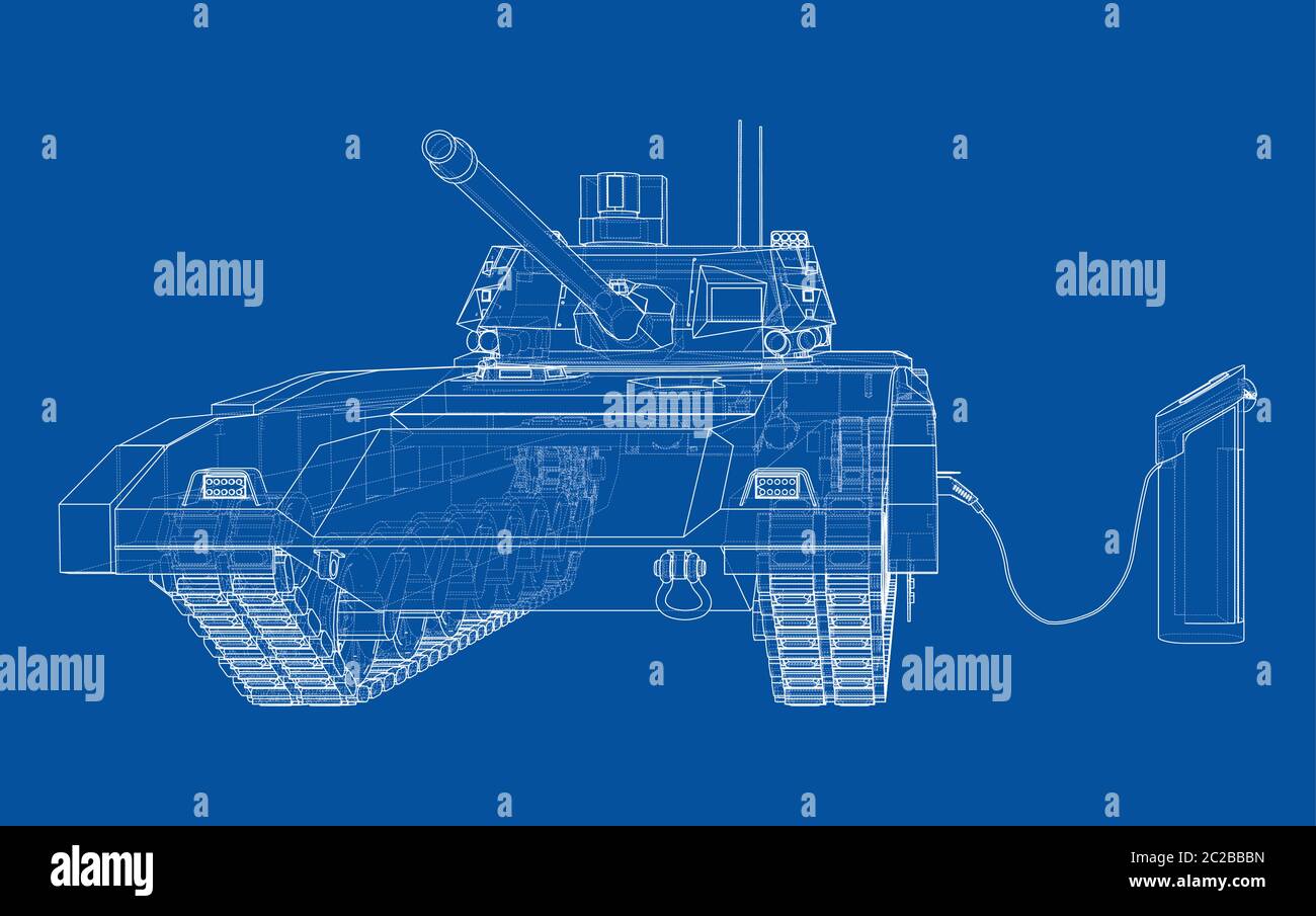 Electric Tank Charging Station Sketch. Vector Stock Vector Image & Art ...