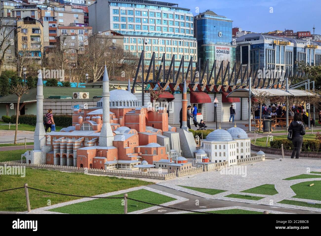 Istanbul, Turkey - March 23, 2019: Miniaturk is a miniature park in ...