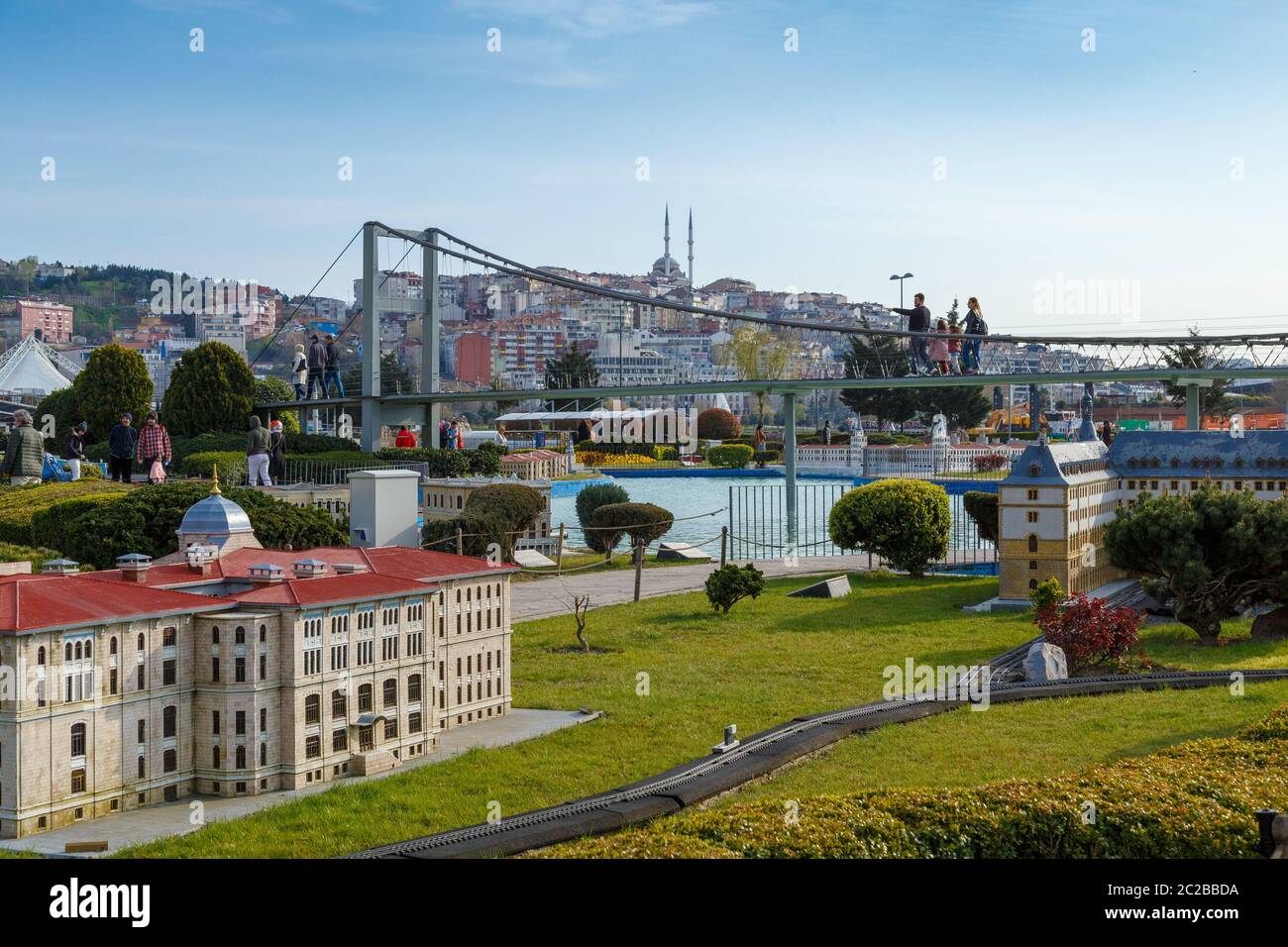 Istanbul, Turkey - March 23, 2019: Miniaturk is a miniature park in ...