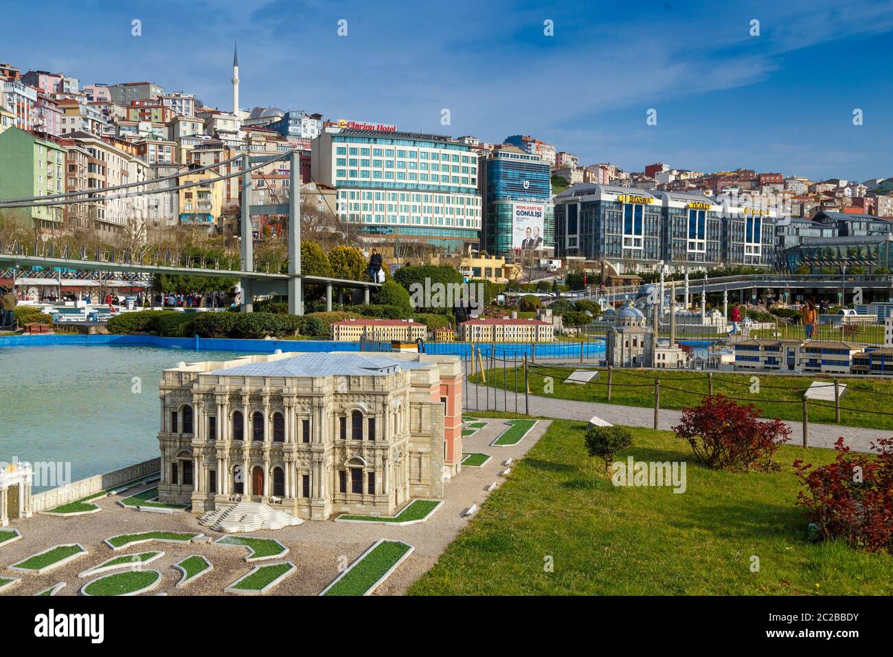 Istanbul, Turkey - March 23, 2019: Miniaturk is a miniature park in ...
